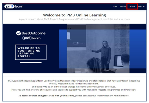 Your first time logging into PM3 & Accesing PM3Learn